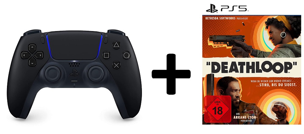 Deathloop (PS5) + Dualsense Wireless Controller Midnight Black für 91 ...