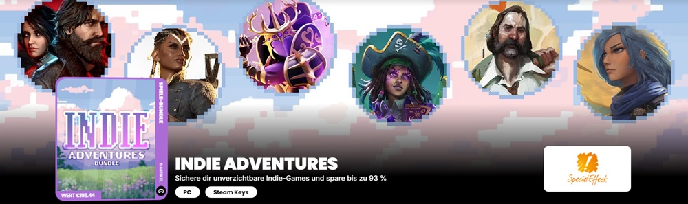 Indie Adventures Bundle (Steam) für 14 EUR, u.a. mit Flintlock: The ...