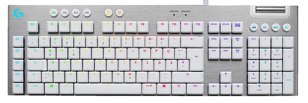 Logitech G815 Lightsync Mechanische Wired Gaming Tastatur, Low Profile ...