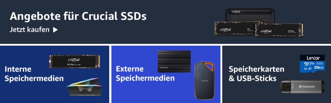 [Prime Deal Days] Festplatten & Speichermedien reduziert, u.a. mit ...