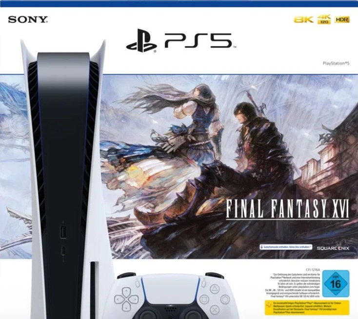 PlayStation 5 Disk Edition + Final Fantasy XVI [DL] (PS5) für 569,99 EUR inkl. VSK #DE | SpieleKauf